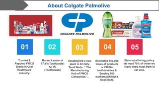 Colgate Palmolive- Salary Offer Case Study | PPTX