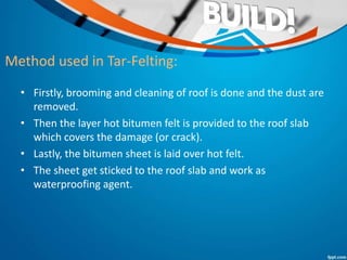 DAMP PROOFING TREATMENT FOR FLAT ROOF. | PPTX
