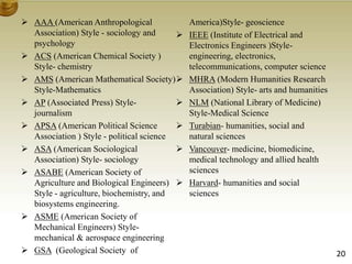 Referencing Styles in Research | PPTX