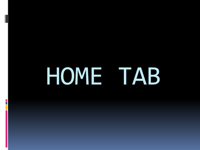 Microsoft Word Home tab Presentation | PPTX | Computing | Technology ...