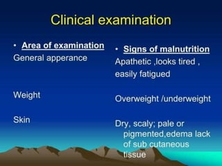 NUTRITIONAL ASSESSMENT,METHODS AND SIGNS. | PPT