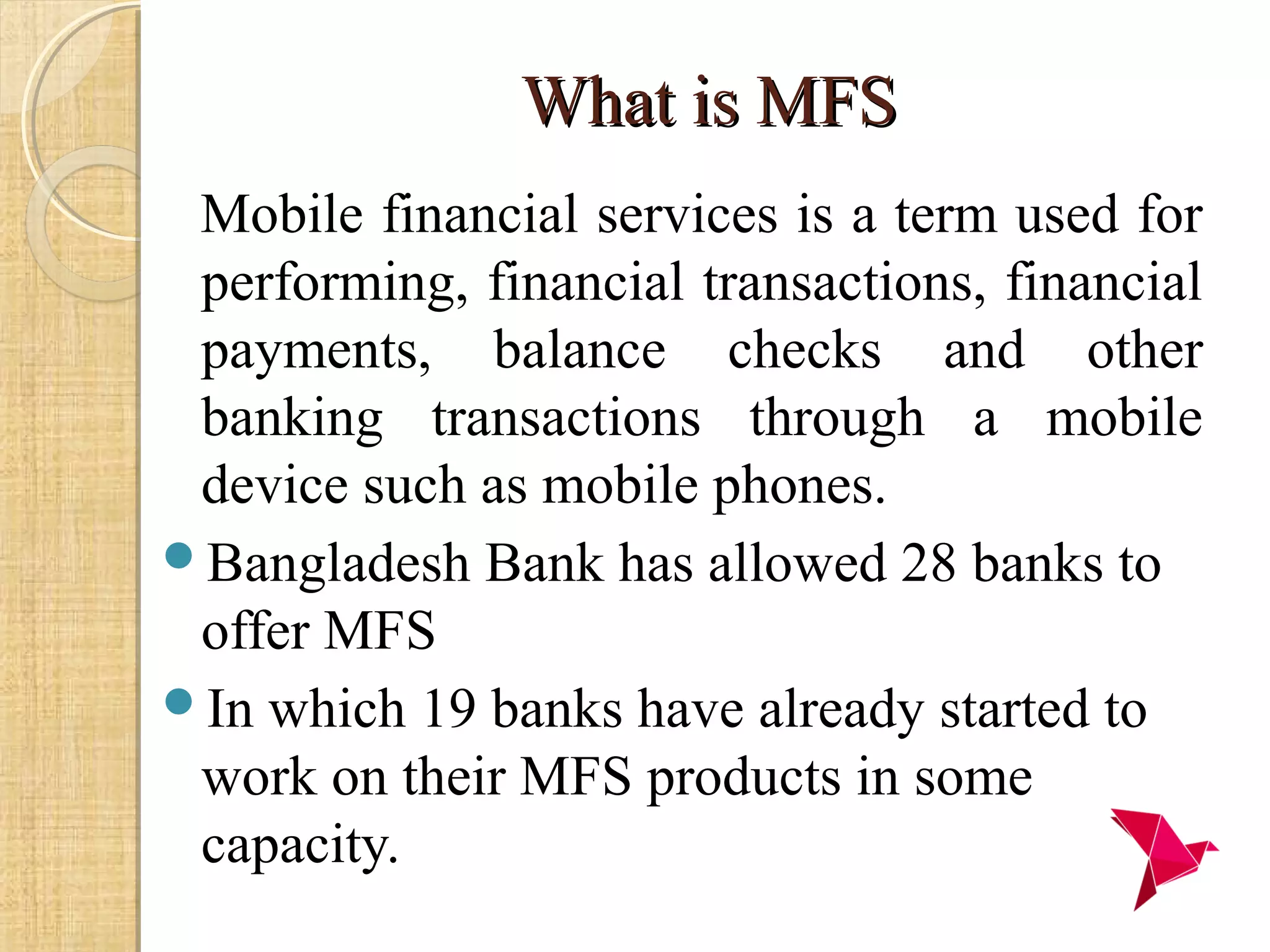 Mobile Financial Services in Bangladesh | PPT