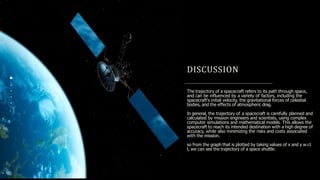 Finding the trajectory of a space shuttle model using MATLAB code | PPTX