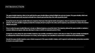 Finding the trajectory of a space shuttle model using MATLAB code | PPTX