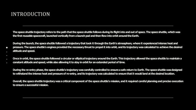 Finding The Trajectory Of A Space Shuttle Model Using Matlab Code Pptx