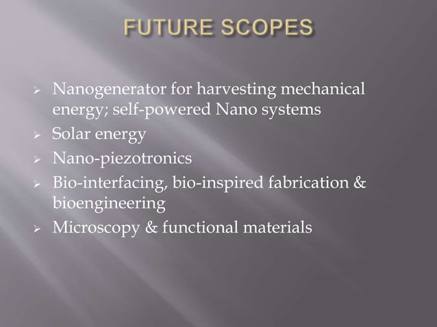 Nano generator by Tanveer ahmed Ganganalli seminar ppt | PPTX | Physics ...