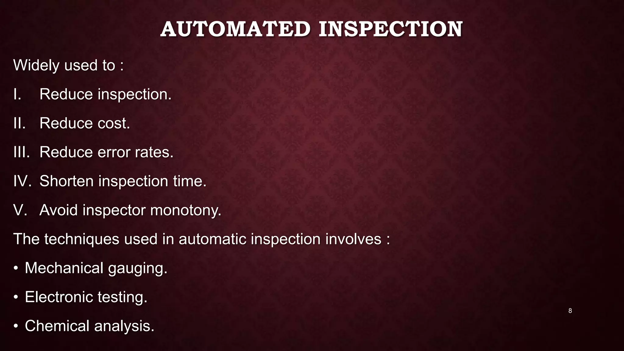 inspection , test and measurement | PPT