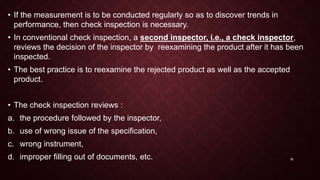 inspection , test and measurement | PPT