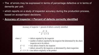 inspection , test and measurement | PPT