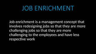 Techniques of job management in principles and practices of man | PPTX