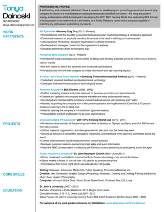 Tanya Dainoski's Resume | PDF