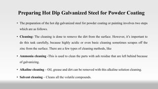 How To Prepare Hot Dip Galvanized Steel For Powder Coating- Tanya ...