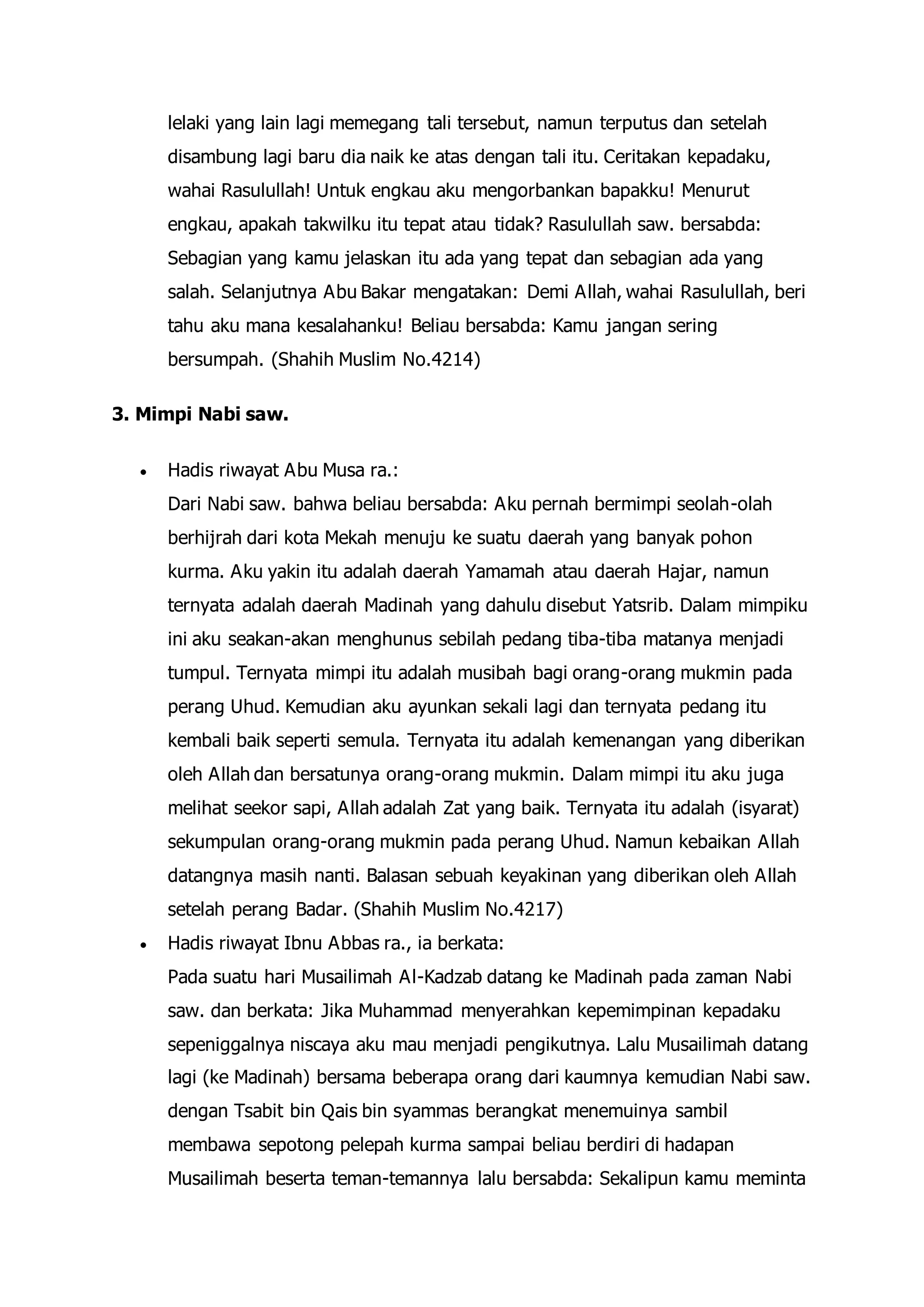 Tanya jawab kitab mimpi | DOCX