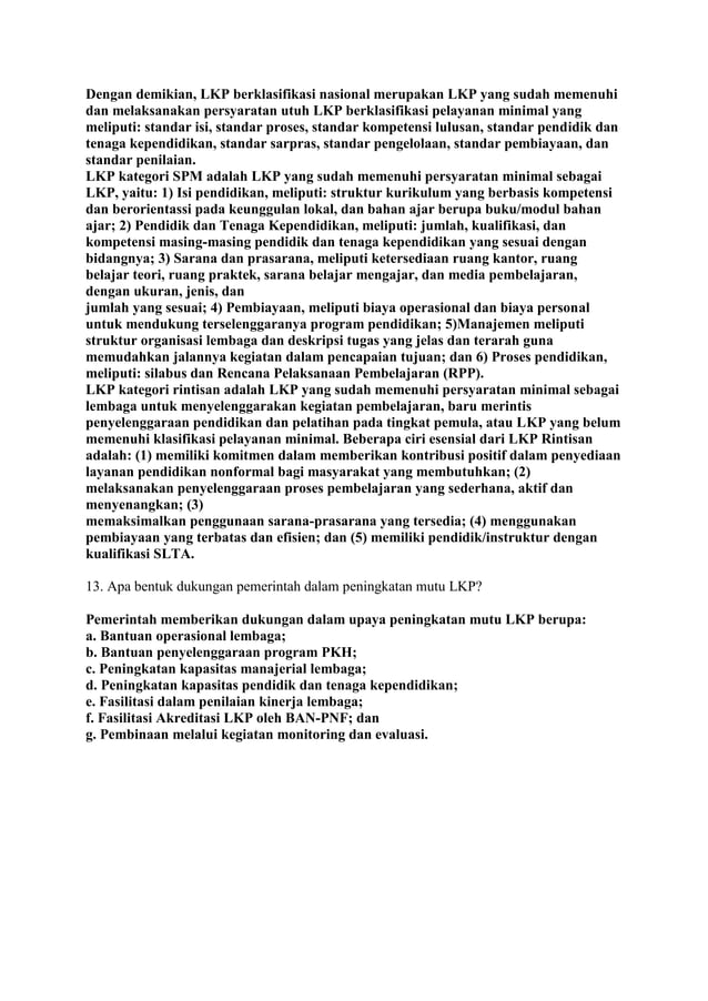 Tanya jawab tentang lkp | PDF