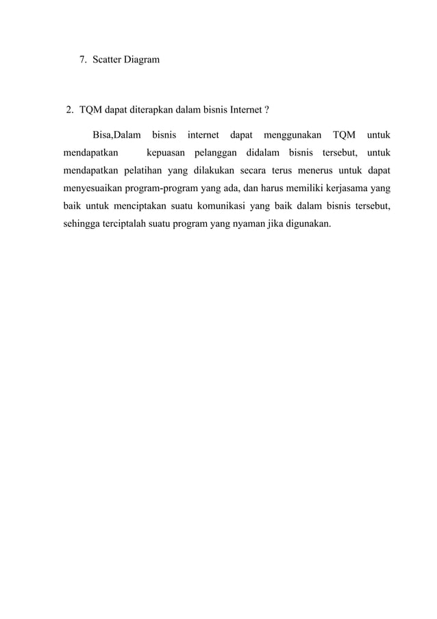 Tanya jawab tqm | PDF