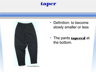 Tanya's Reunion Vocabulary | PPT