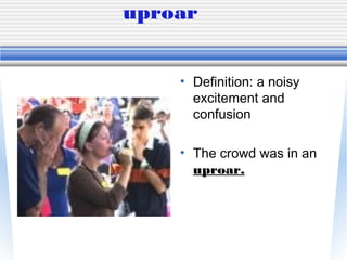 Tanya's Reunion Vocabulary | PPT