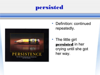 Tanya's Reunion Vocabulary | PPT