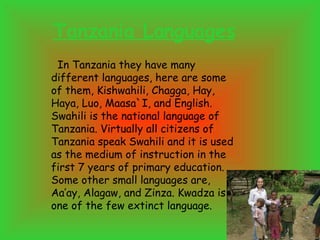 Tanzania Class Presentation | PPT