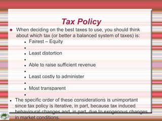 Tax policy | PPTX