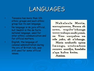 Tanzania.project | PPT