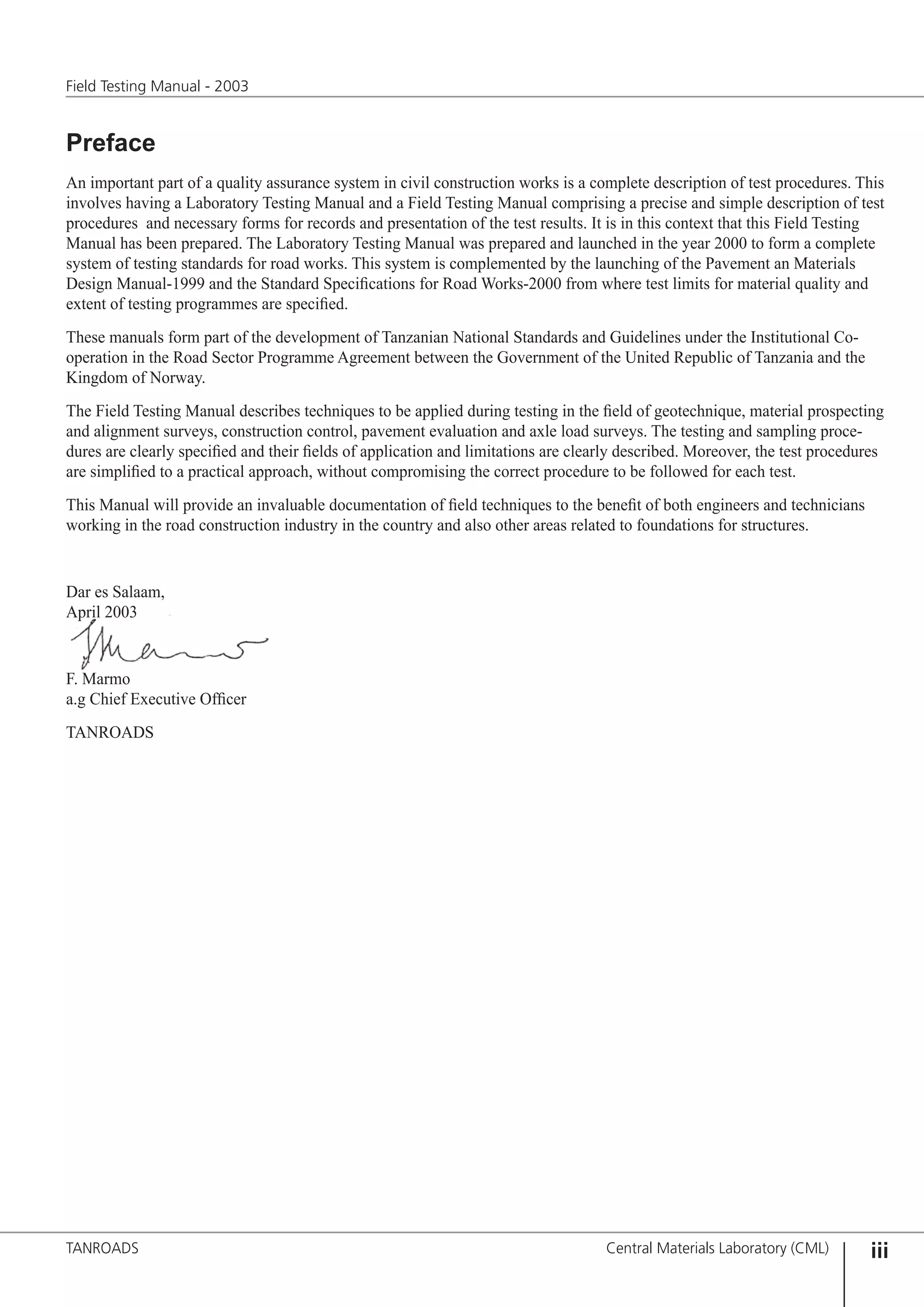 Tanzania field testing manual (2003) | PDF