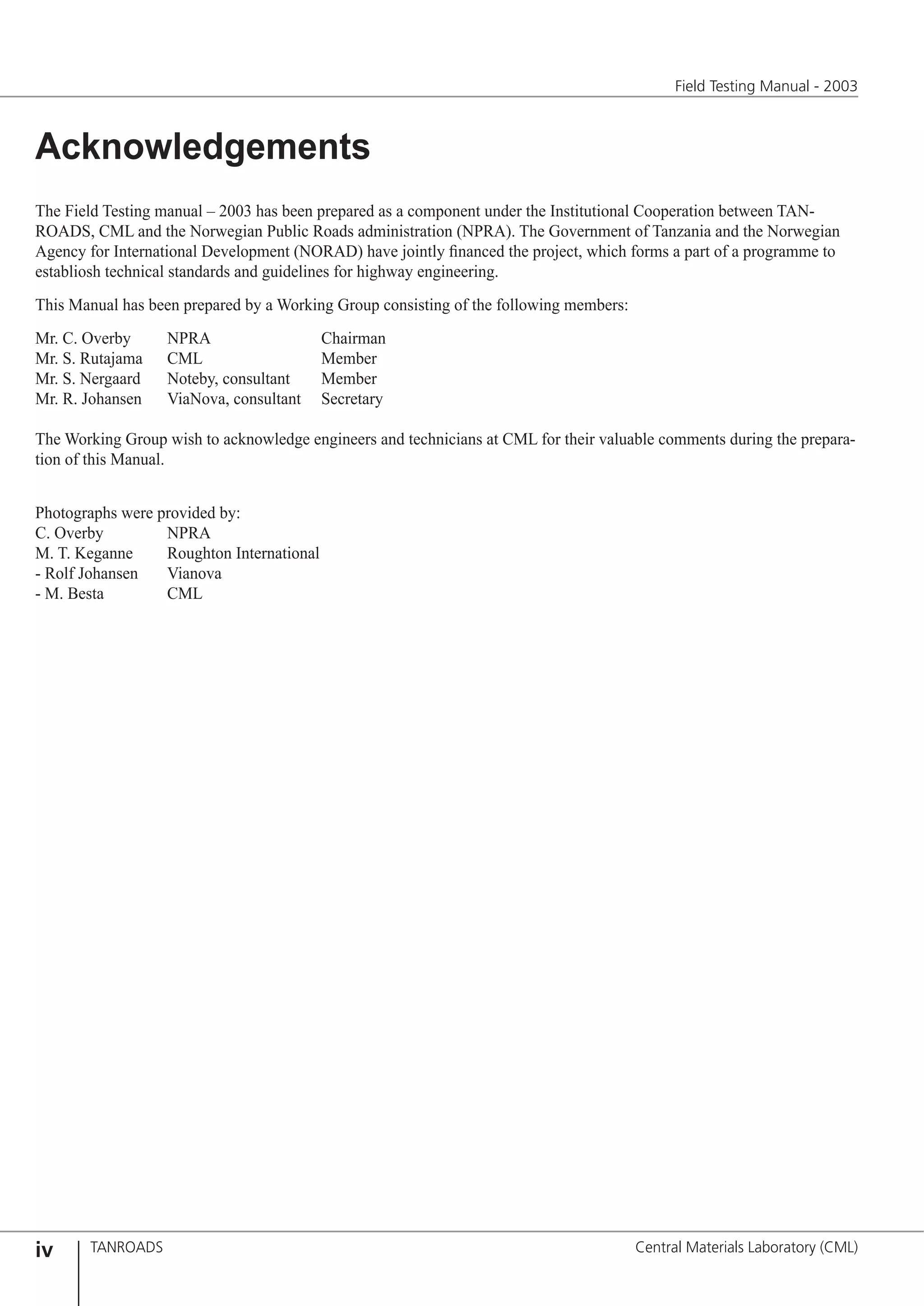 Tanzania field testing manual (2003) | PDF