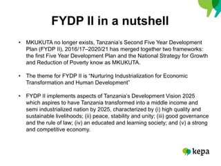 Tanzania's new FYDP II and implementation of SDGs | PDF