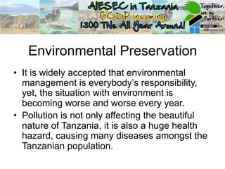 Tanzania iGCDP national projects ppt | PDF