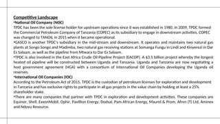 Tanzania Oil and Gas for the development of the people | PPT