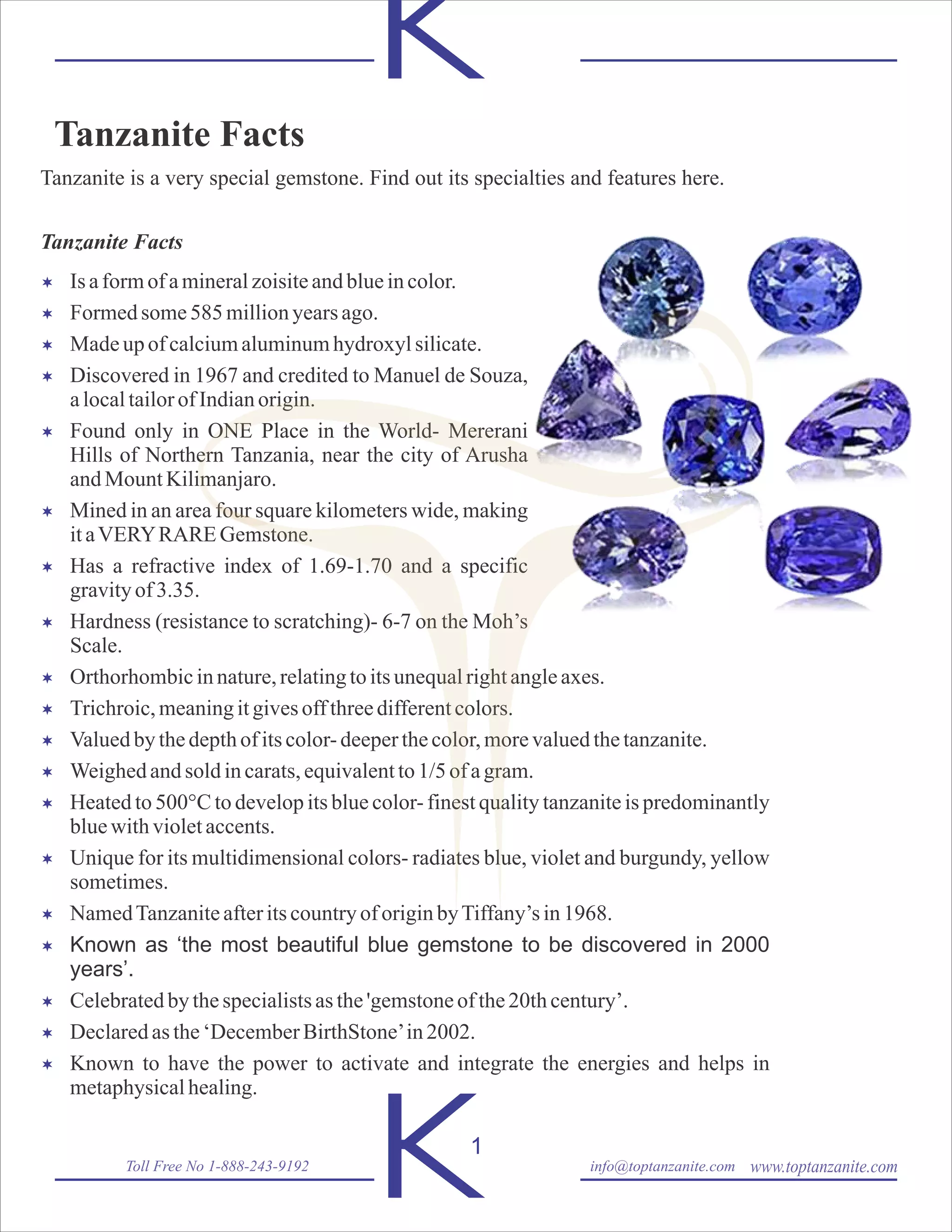 Tanzanite guide | PDF