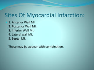 Dr. Tanzeel Araf Anik's Presentation about Myocardial Infarction. | PPT
