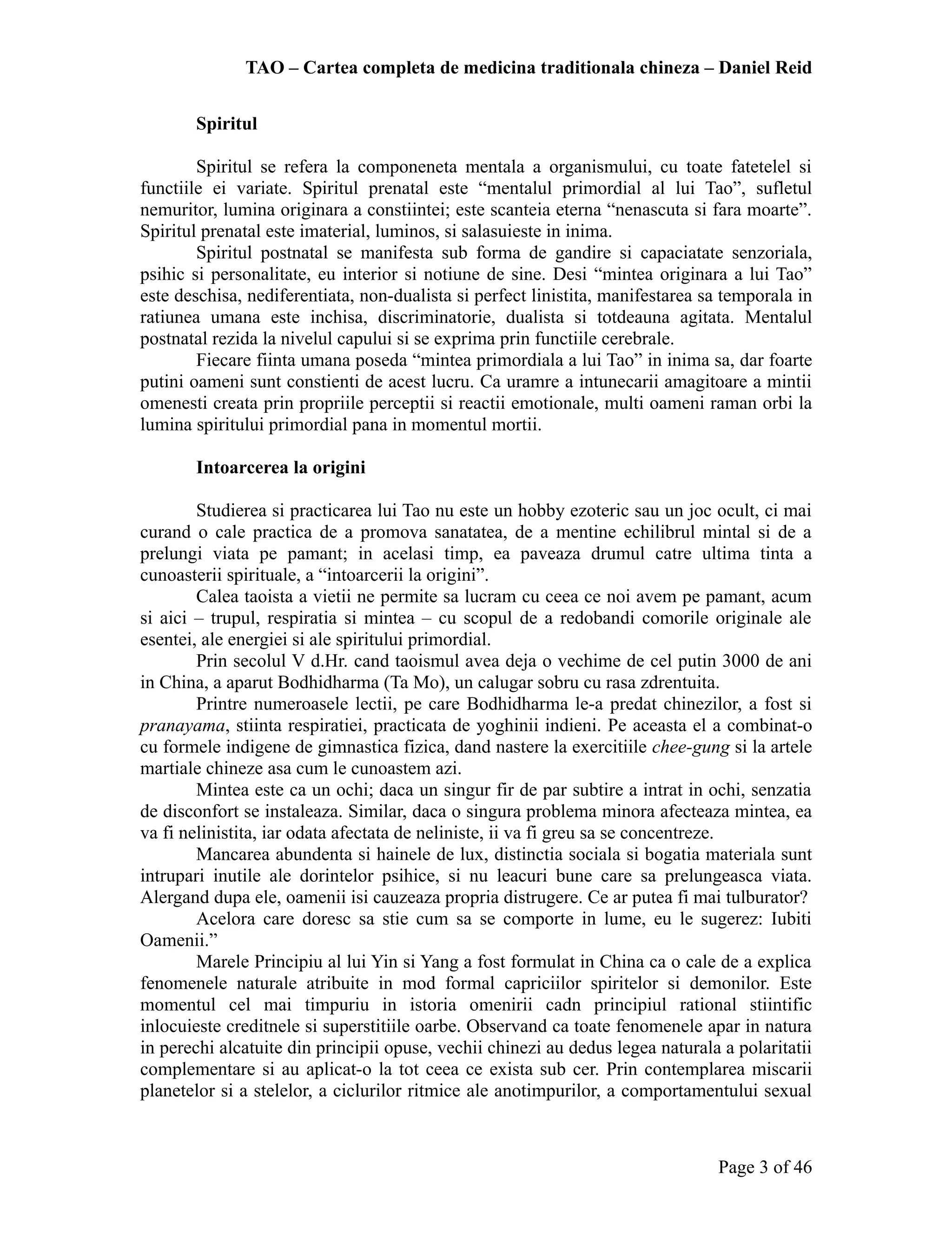 Tao carte completa de medicina traditional a chineza daniel reid | PDF