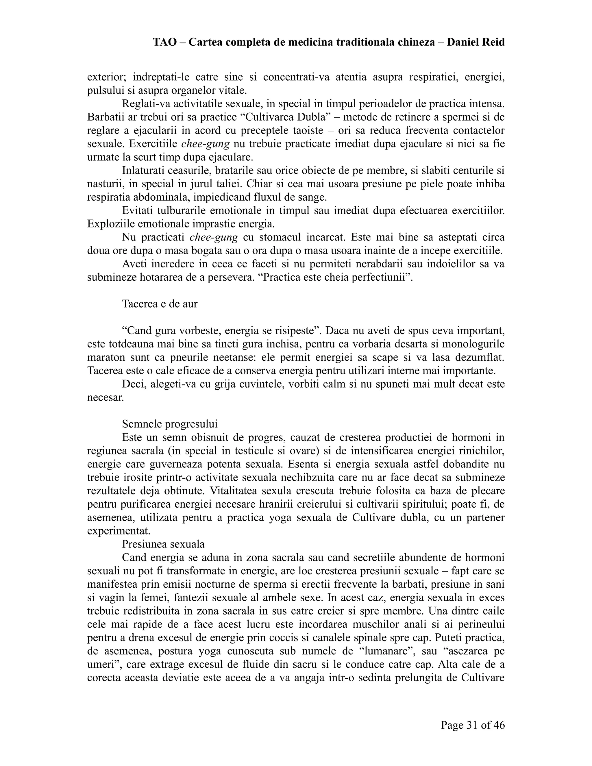 Tao carte completa de medicina traditional a chineza daniel reid | PDF