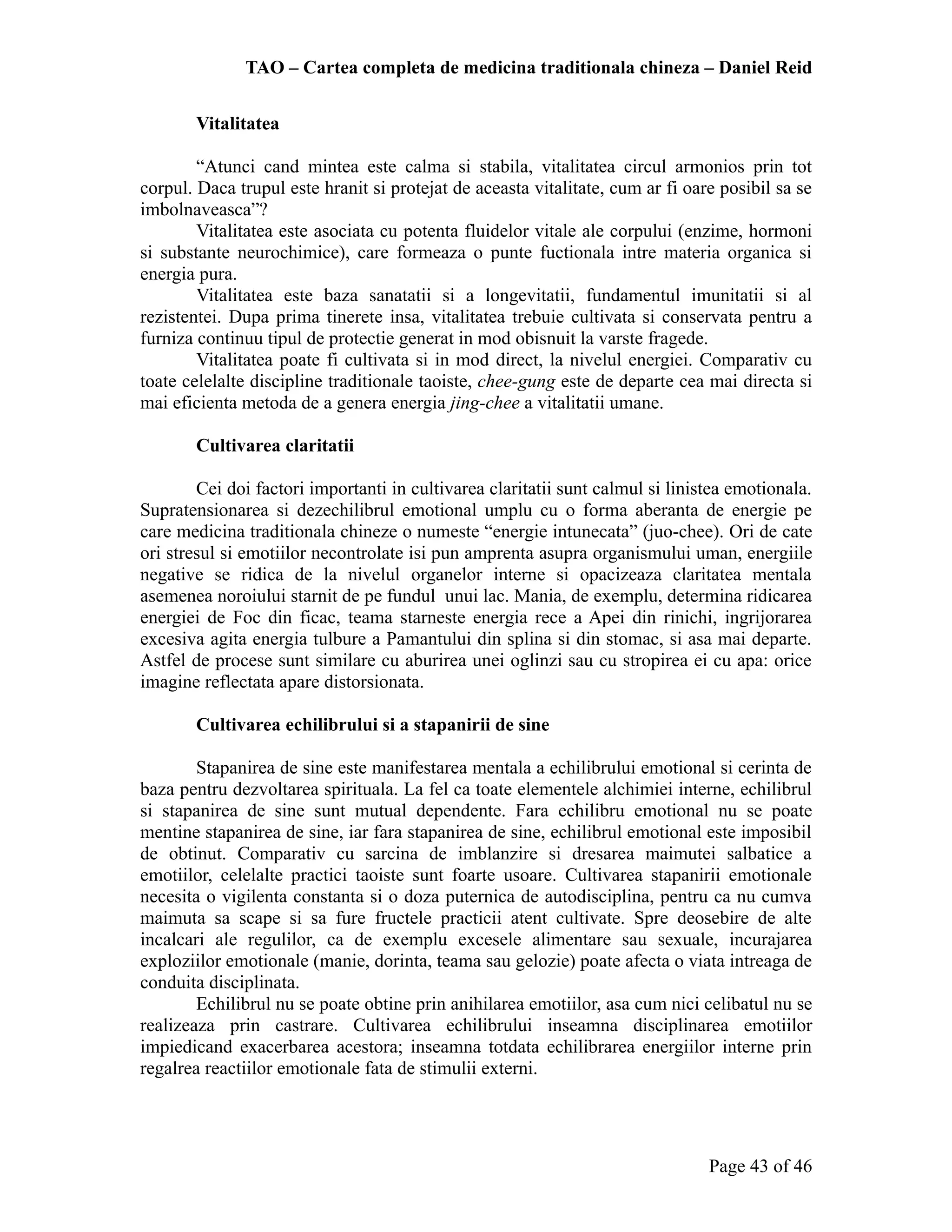 Tao carte completa de medicina traditional a chineza daniel reid | PDF