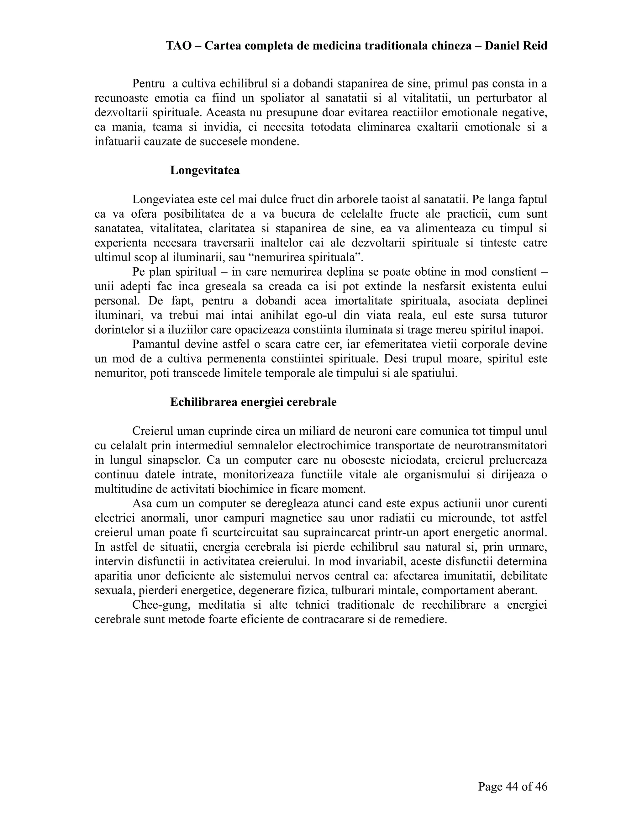 Tao carte completa de medicina traditional a chineza daniel reid | PDF