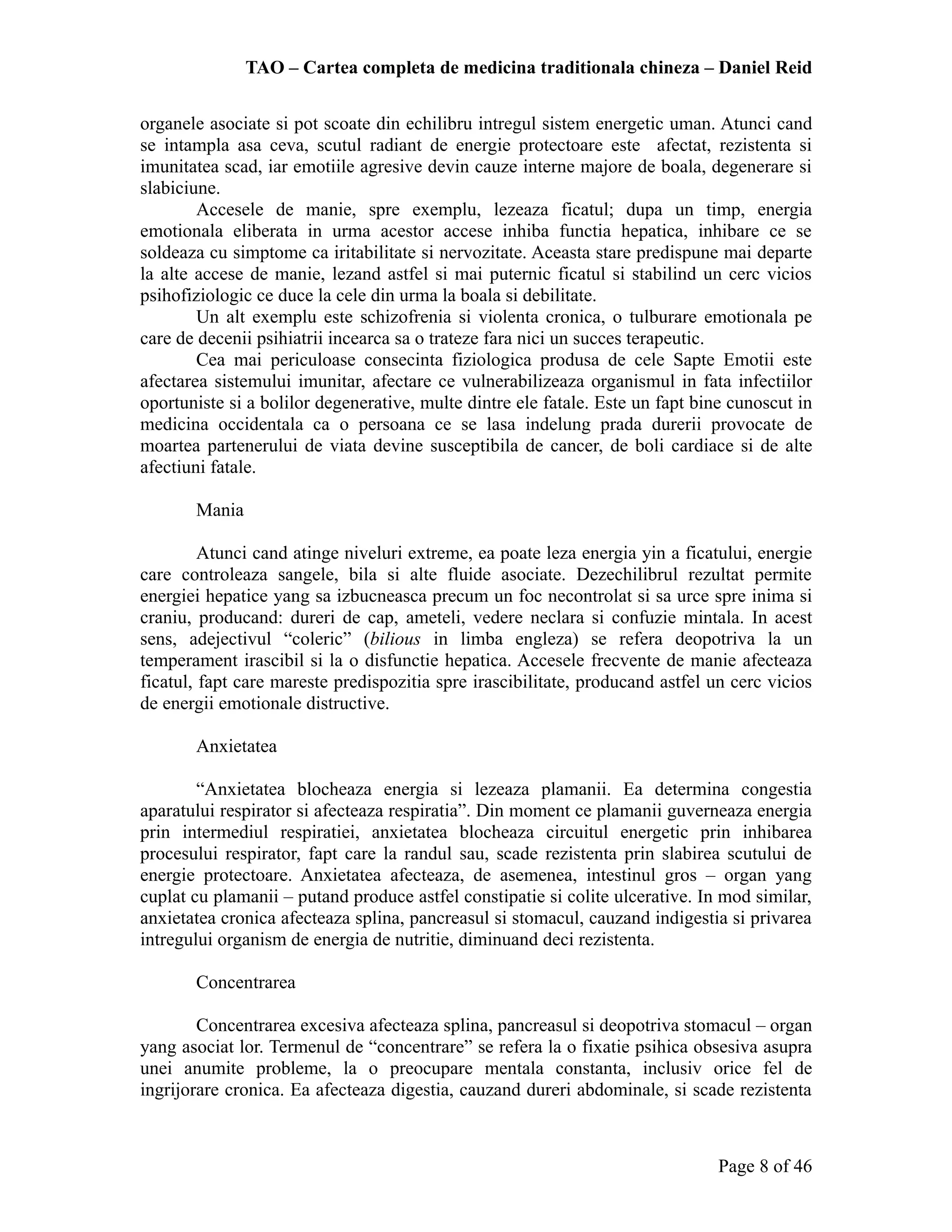 Tao carte completa de medicina traditional a chineza daniel reid | PDF