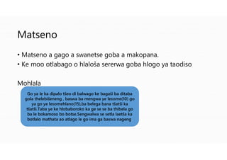 go ngwala TAODISO YA SEPEDI leleme la gae.pdf