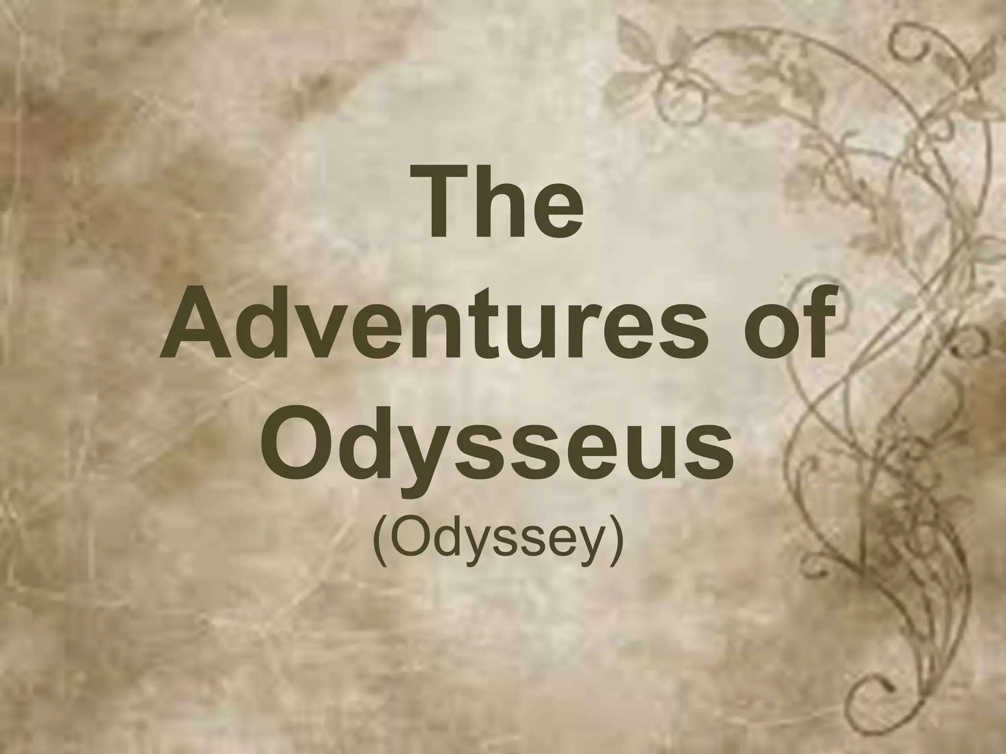 The Adventure of Odysseus | PPTX
