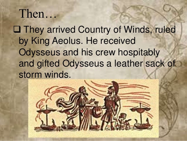 Aeolus God Of Wind With Odysseus