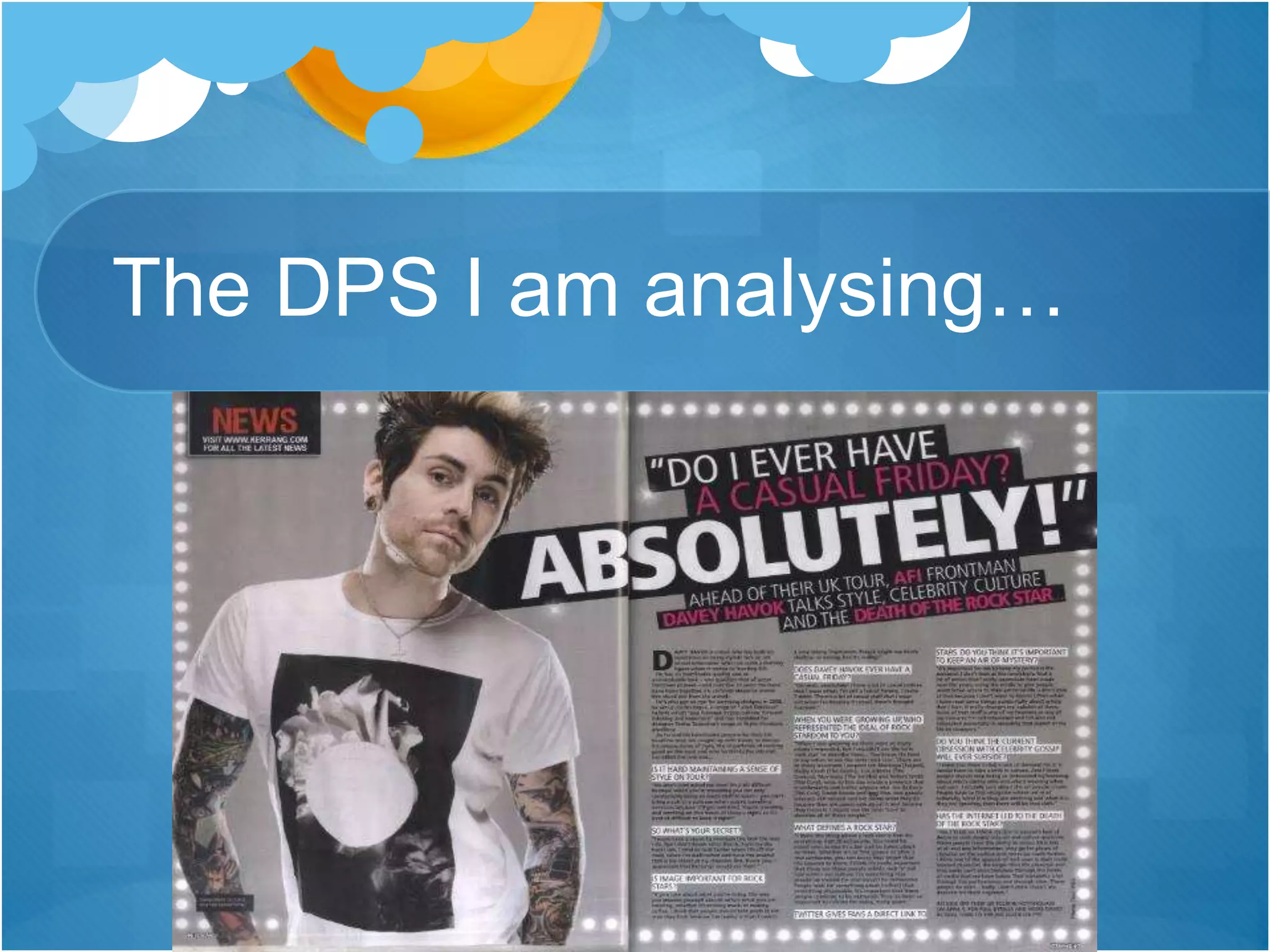 Textual Analysis of Double Page Spread 1 | PPT