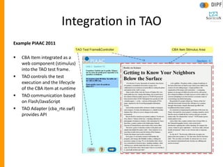 TAO DAYS - Integration of 3rd party components into TAO | PPT