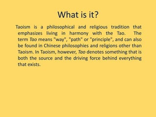 Taoism | PPTX