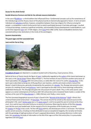 Chinese Ancient Philosophy Which is the Taoism | DOCX