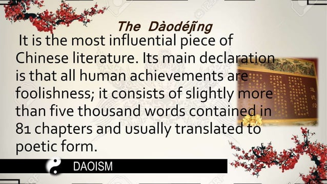 DAOISM | PPTX | Buddhism | Religion & Spirituality