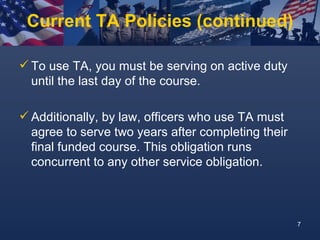 Ta online training-april_2009 | PPT