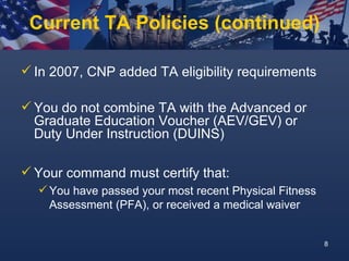 Ta online training-april_2009 | PPT