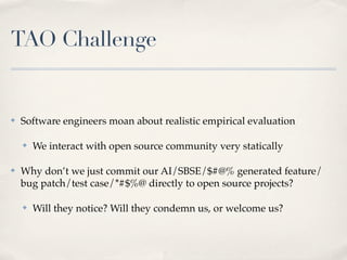 TAO: Turing test As Objective function | PPT