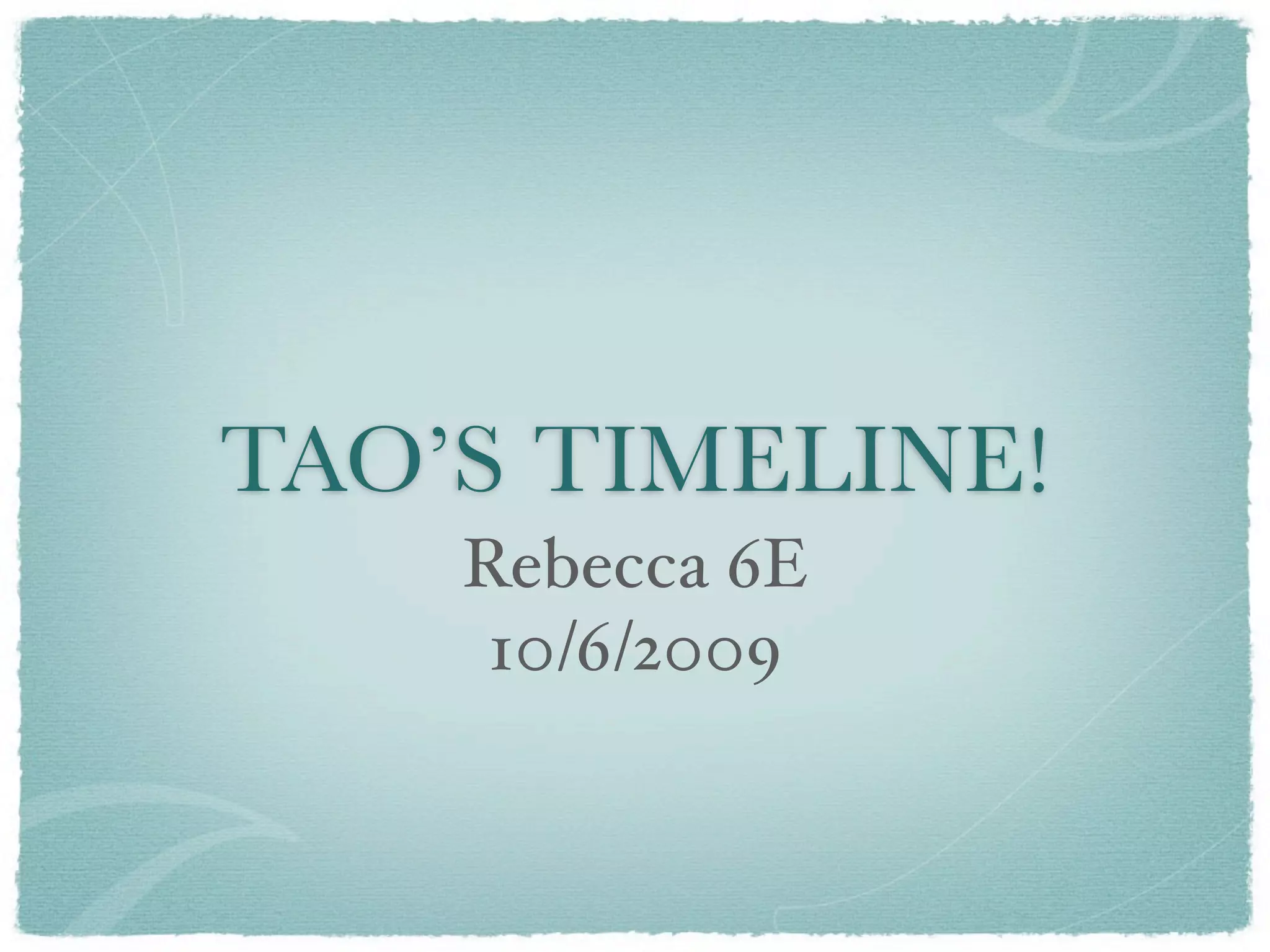 Becky, Boy of the Painted Cave Timeline | KEY