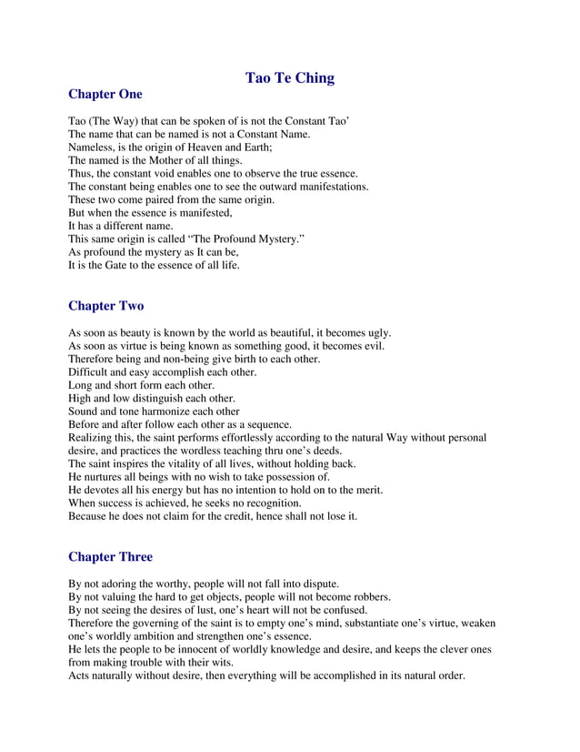 Tao te ching_en | PDF